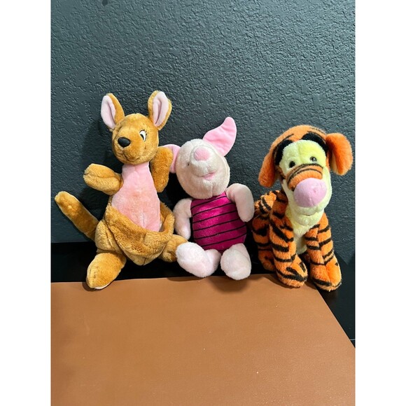 Disney | Toys | Vintage Set Of 3 Disney Classic Kanga Piglet Tigger ...